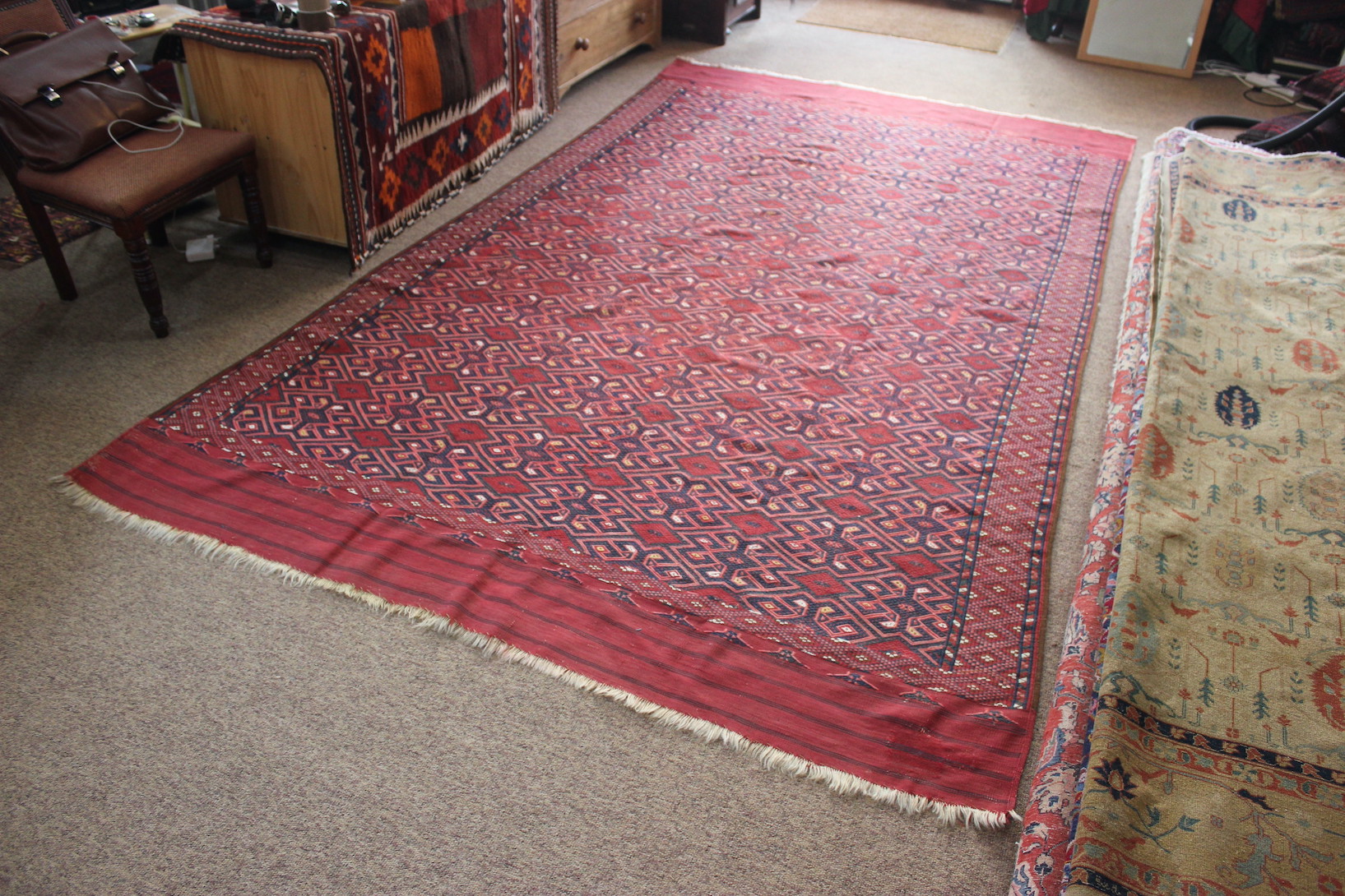 Flying Carpets - Antique Yomut Turkmen Pallas/Kilim